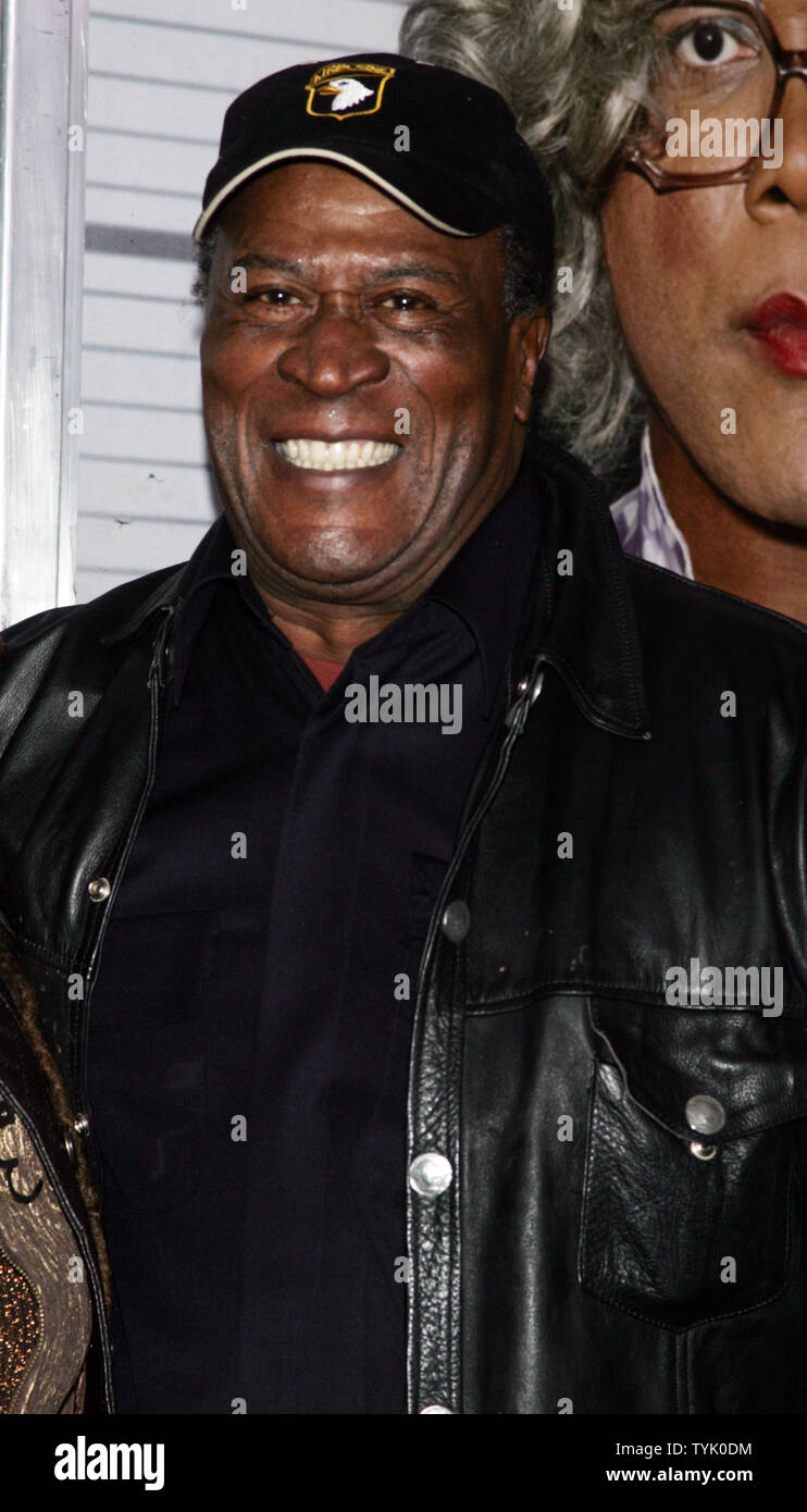 John Amos arrives for the premiere of "Madea Goes to Jail" at the AMC ...