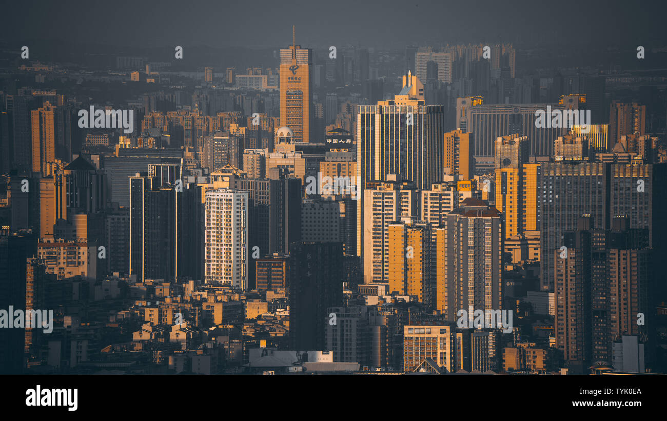 Changsha city, crowded high-rise building building Stock Photo - Alamy
