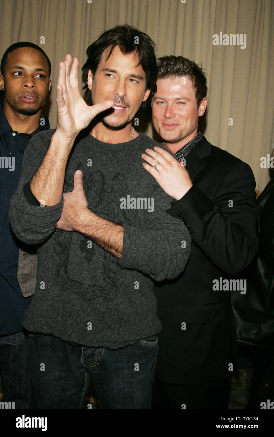 Ricky Paull Goldin (L) and Jacob Young arrive for the 5th Annual ABC ...