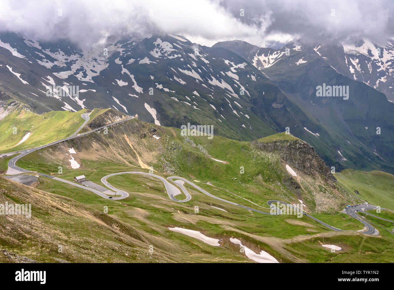 Grossglockner and grossglockner high alpine road hi-res stock ...