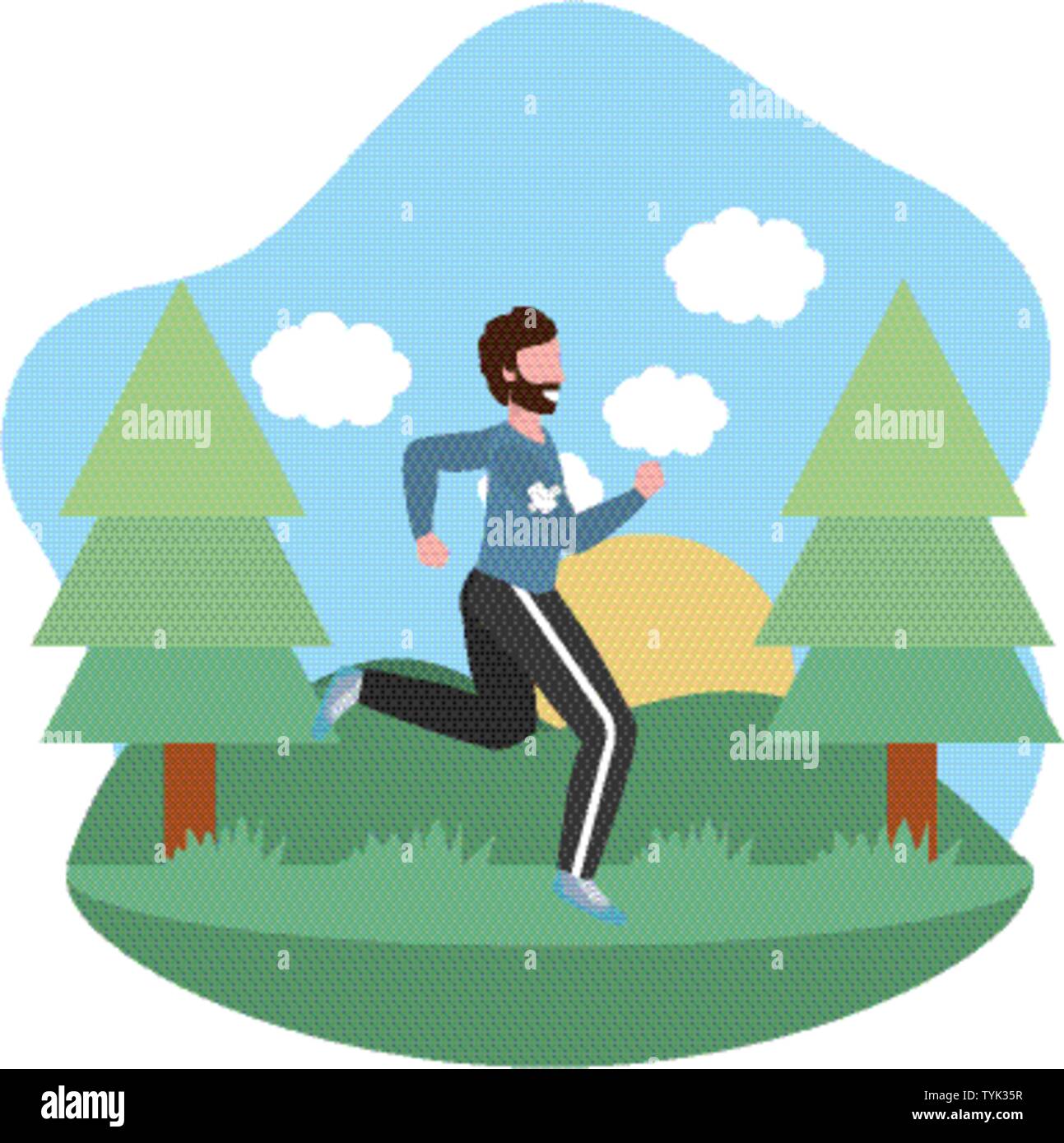 fitness exercise man running workout healthy fit lifestyle outdoor ...