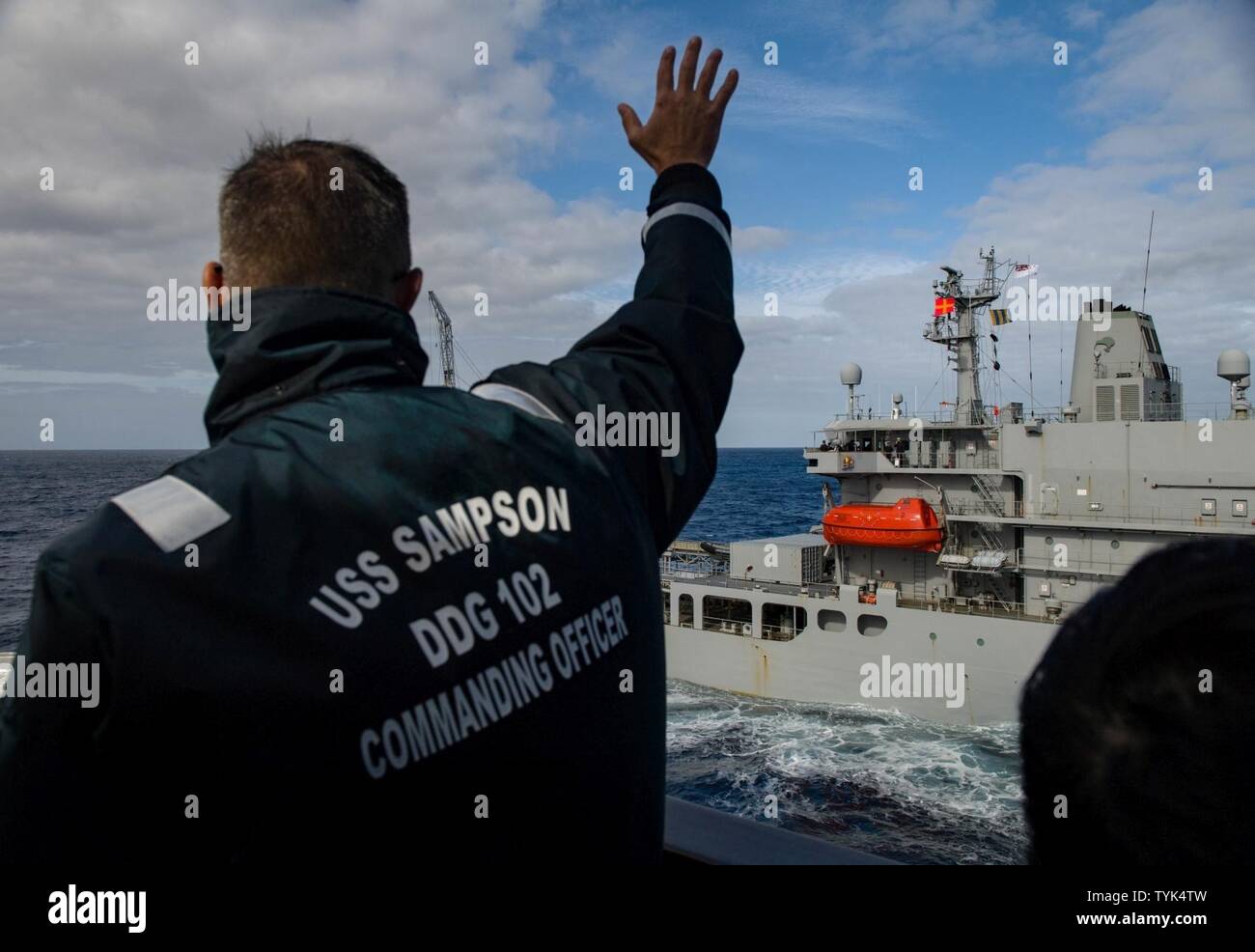 OCEAN (Nov. 13, 2016) – Cmdr. Timothy Labenz, commanding officer of ...