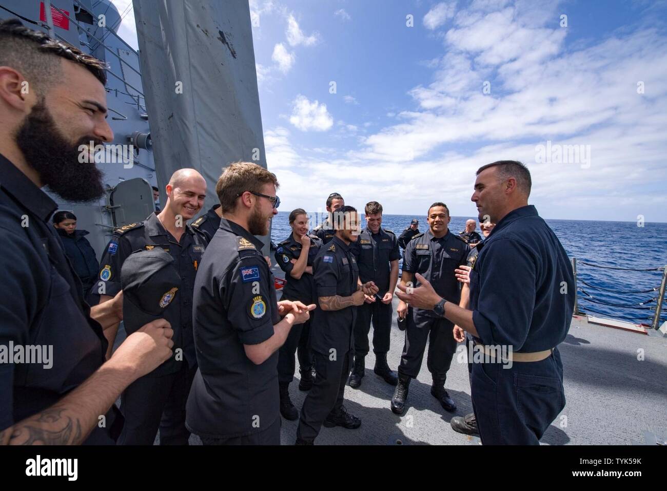 OCEAN (Nov. 13, 2016) – Cmdr. Timothy LaBenz, commanding officer of ...