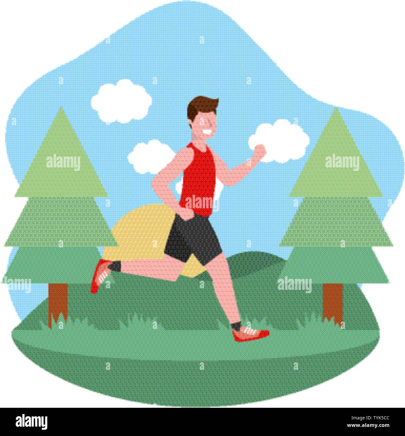 fitness exercise man running workout healthy fit lifestyle outdoor ...