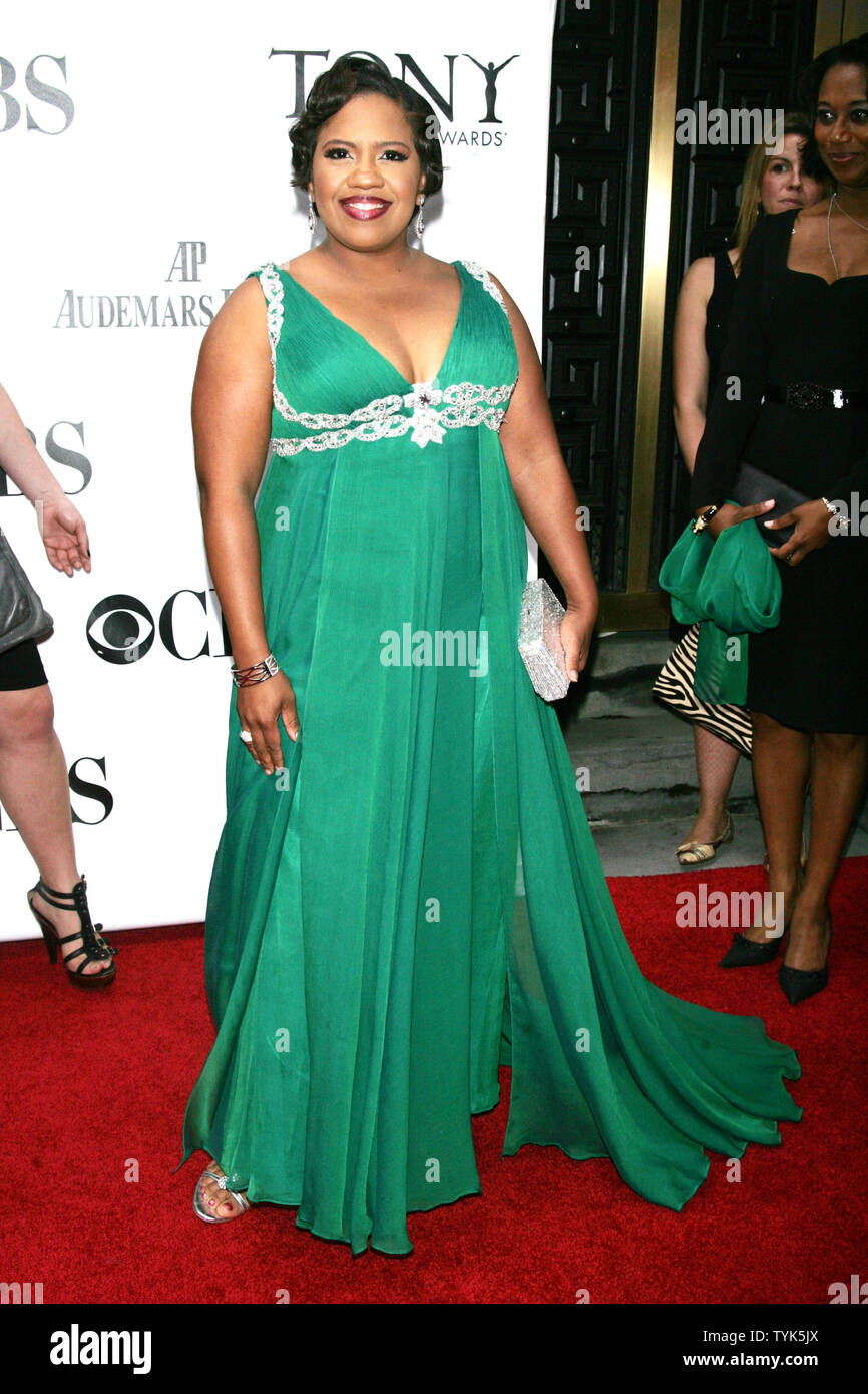 Chandra Wilson arrives for the American Theatre Wing's Antoinette Perry ...