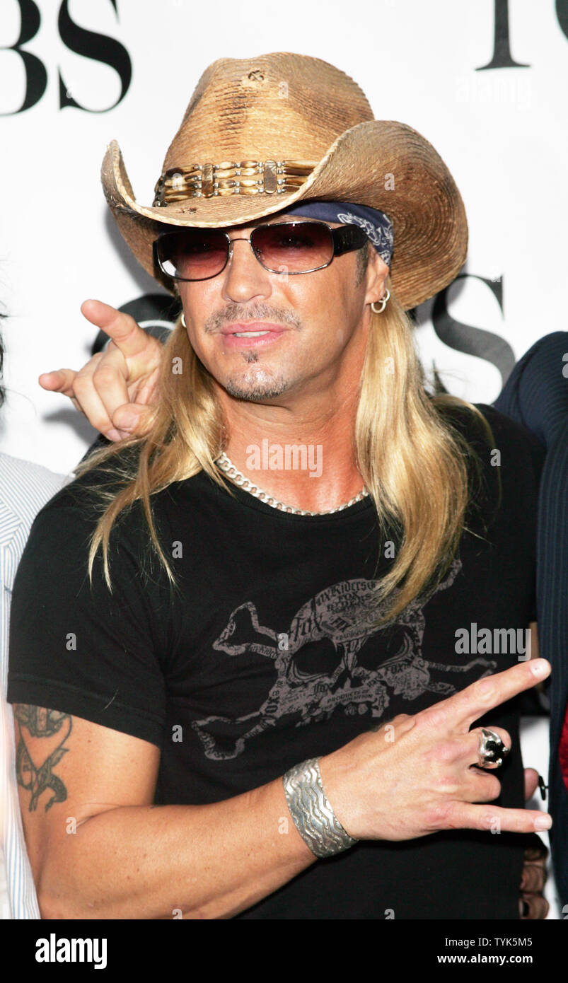 Brett Michaels arrives for the American Theatre Wing's Antoinette Perry ...