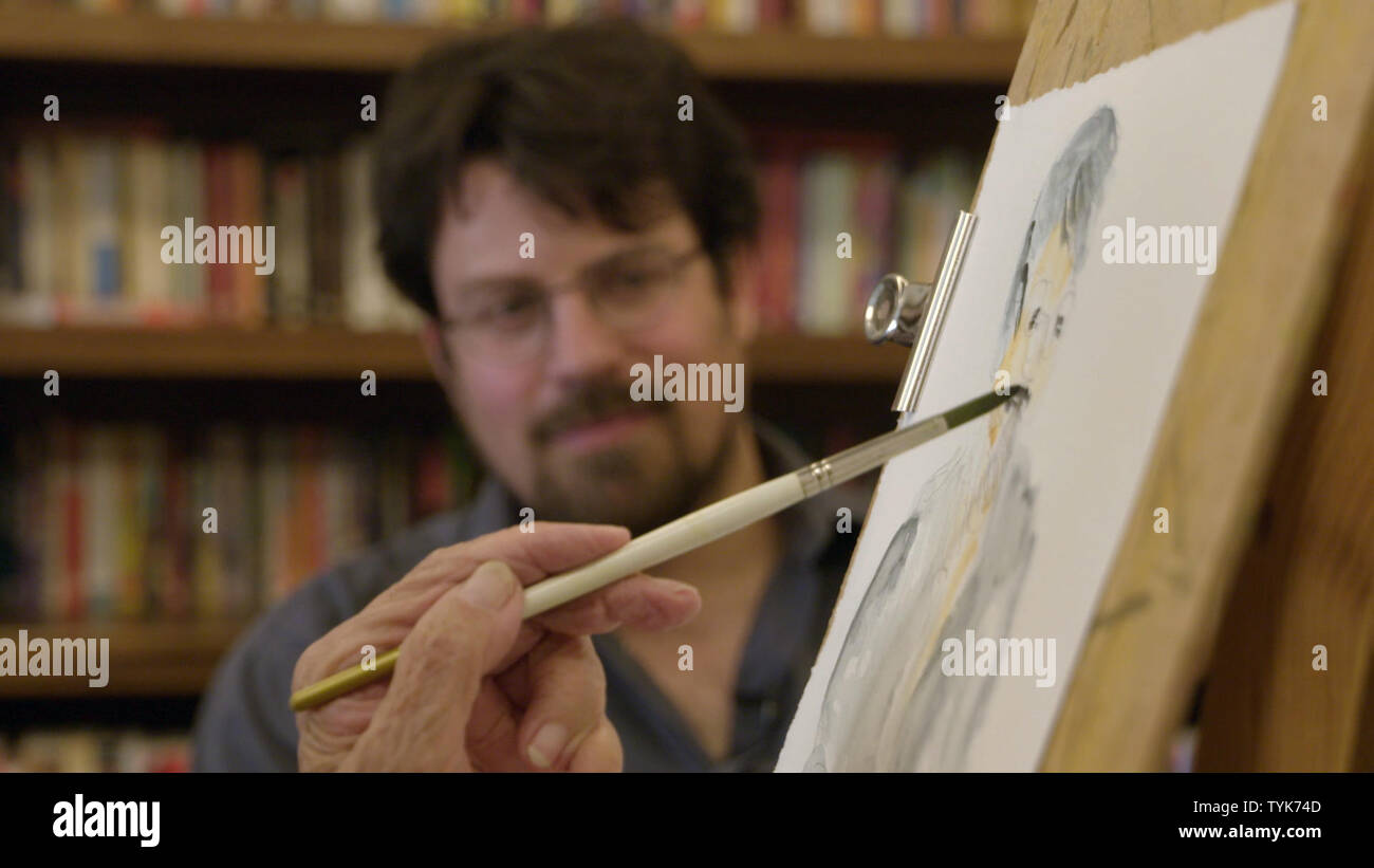 BACK TO THE FATHERLAND, Lea Ron Peled painting Dan Peled, 2017. © First ...