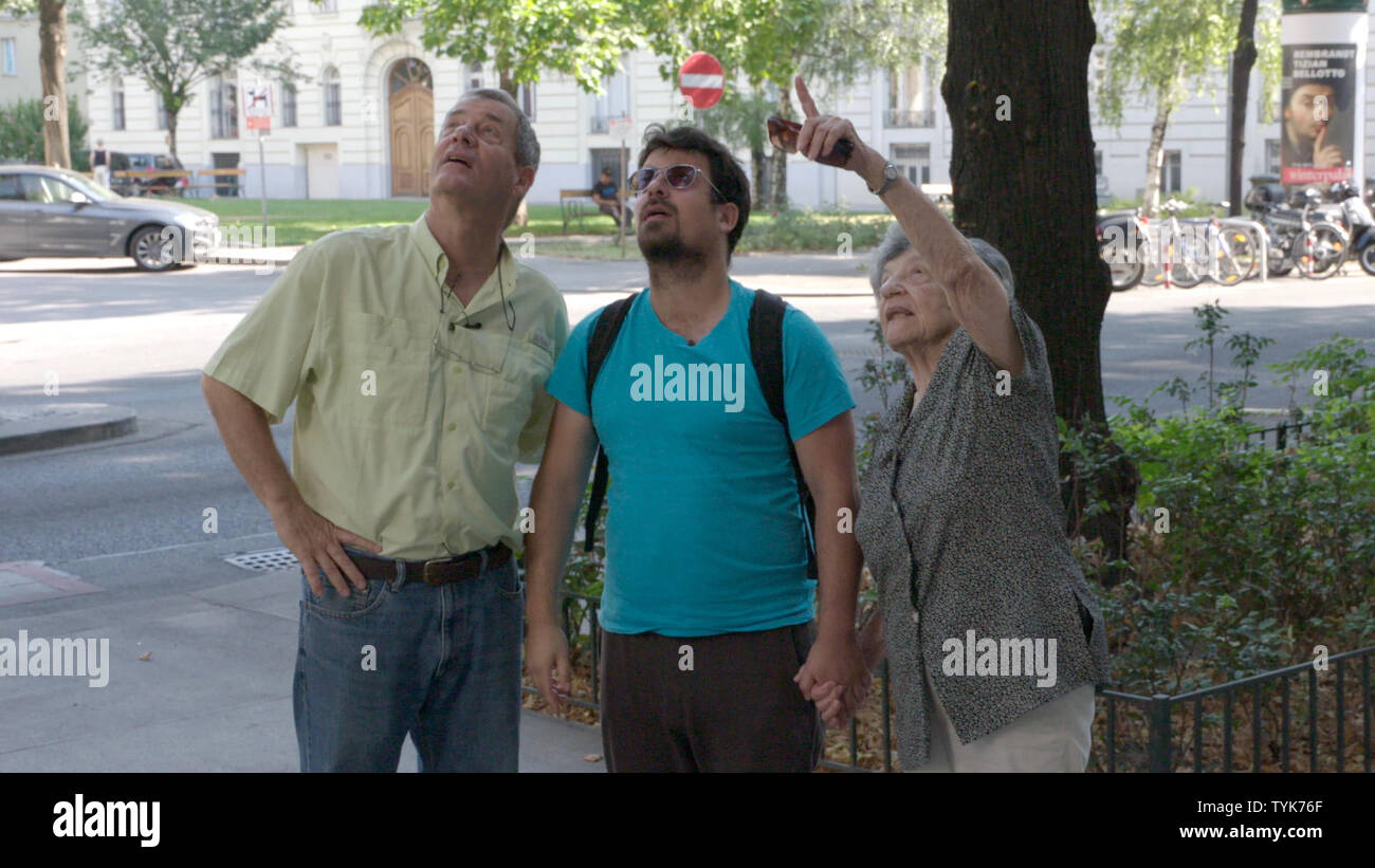 BACK TO THE FATHERLAND, from left: Gidi Peled, Dan Peled, Lea Ron Peled ...