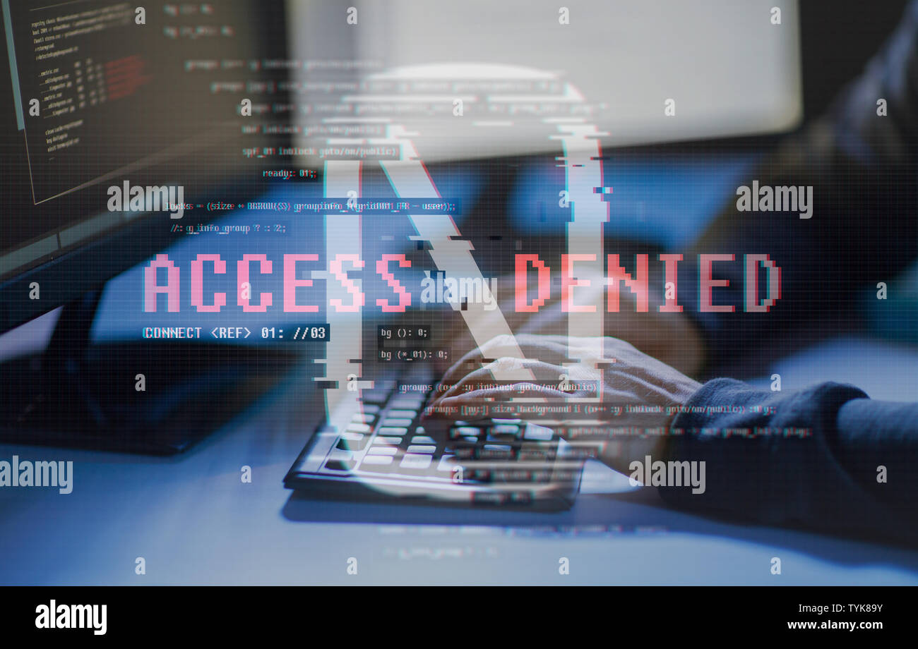 hacker using computer virus for cyber attack Stock Photo - Alamy