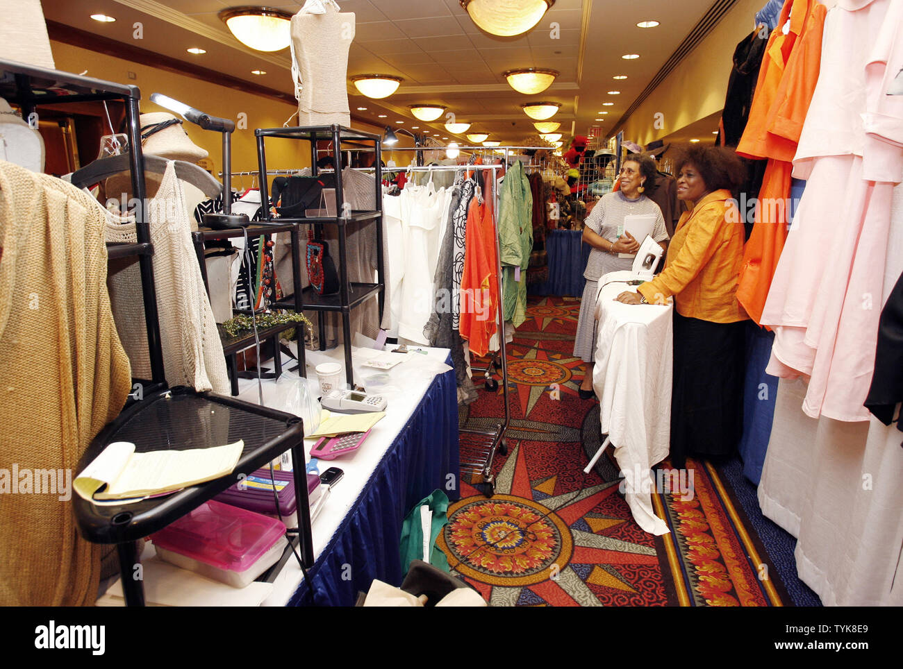 Clothing is on display and sold at the NAACP Centennial Convention in ...