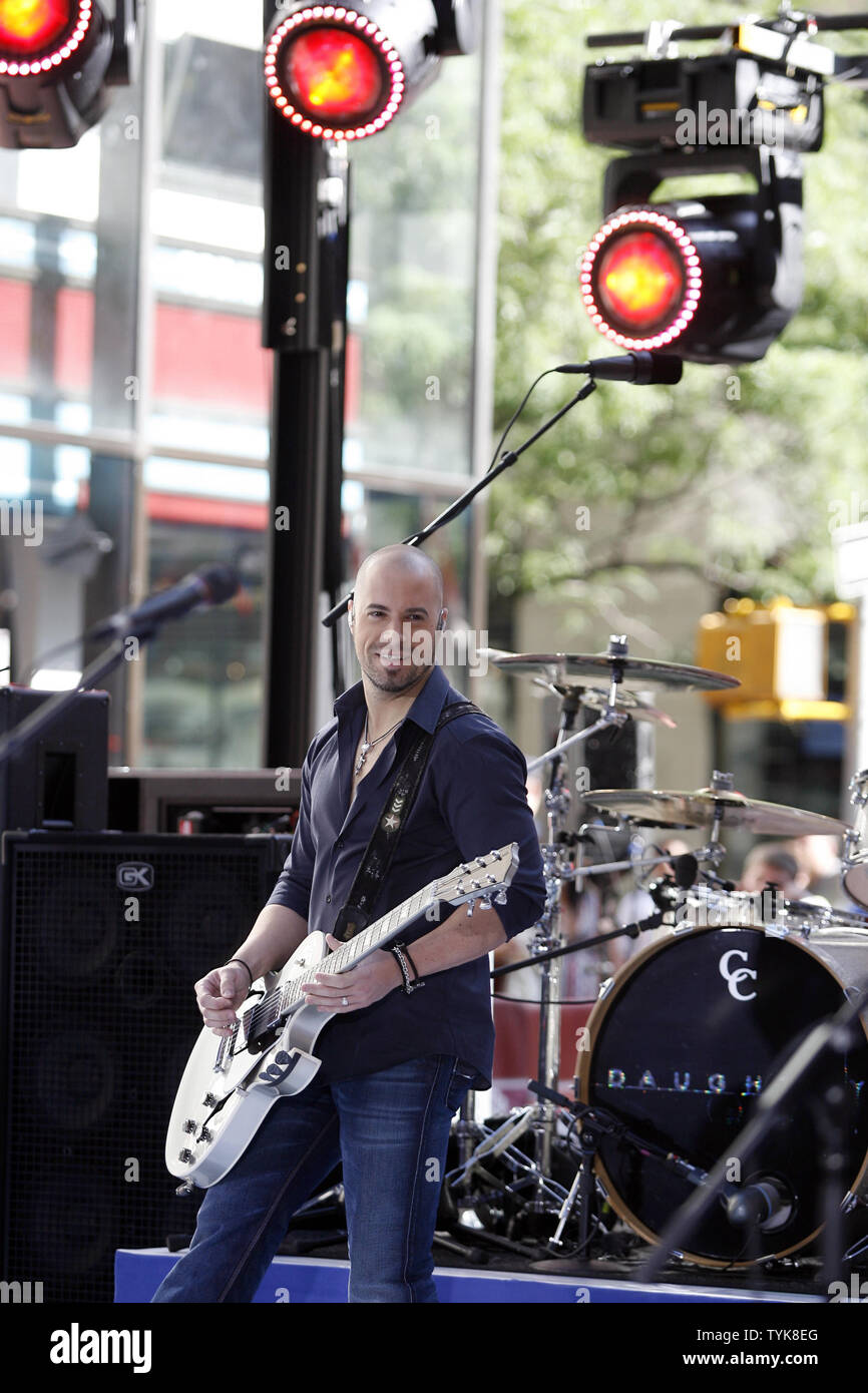 Chris Daughtry of the band Daughtry performs on the NBC Today show live ...