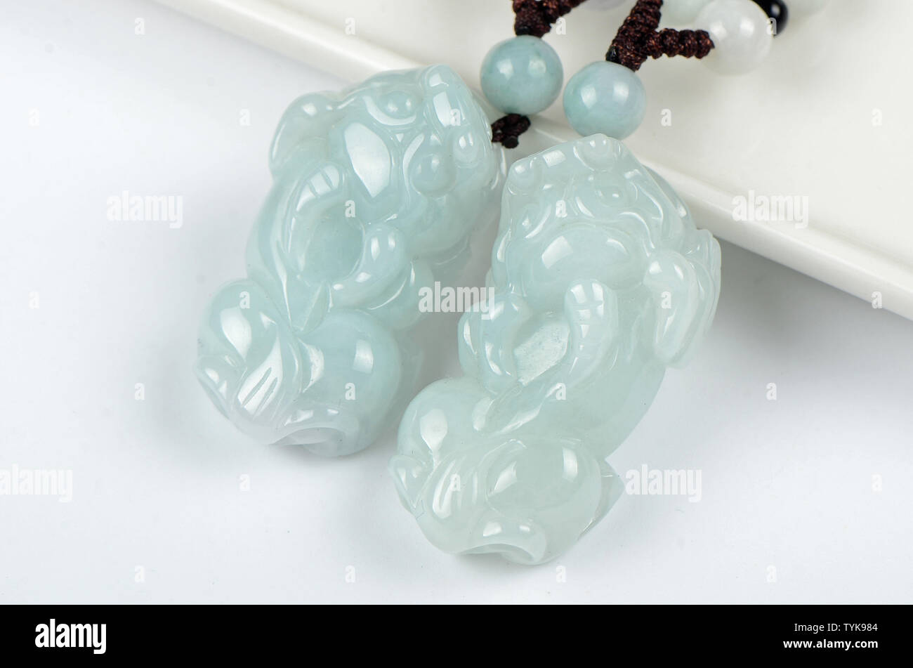Pixiu jade pendant Stock Photo - Alamy