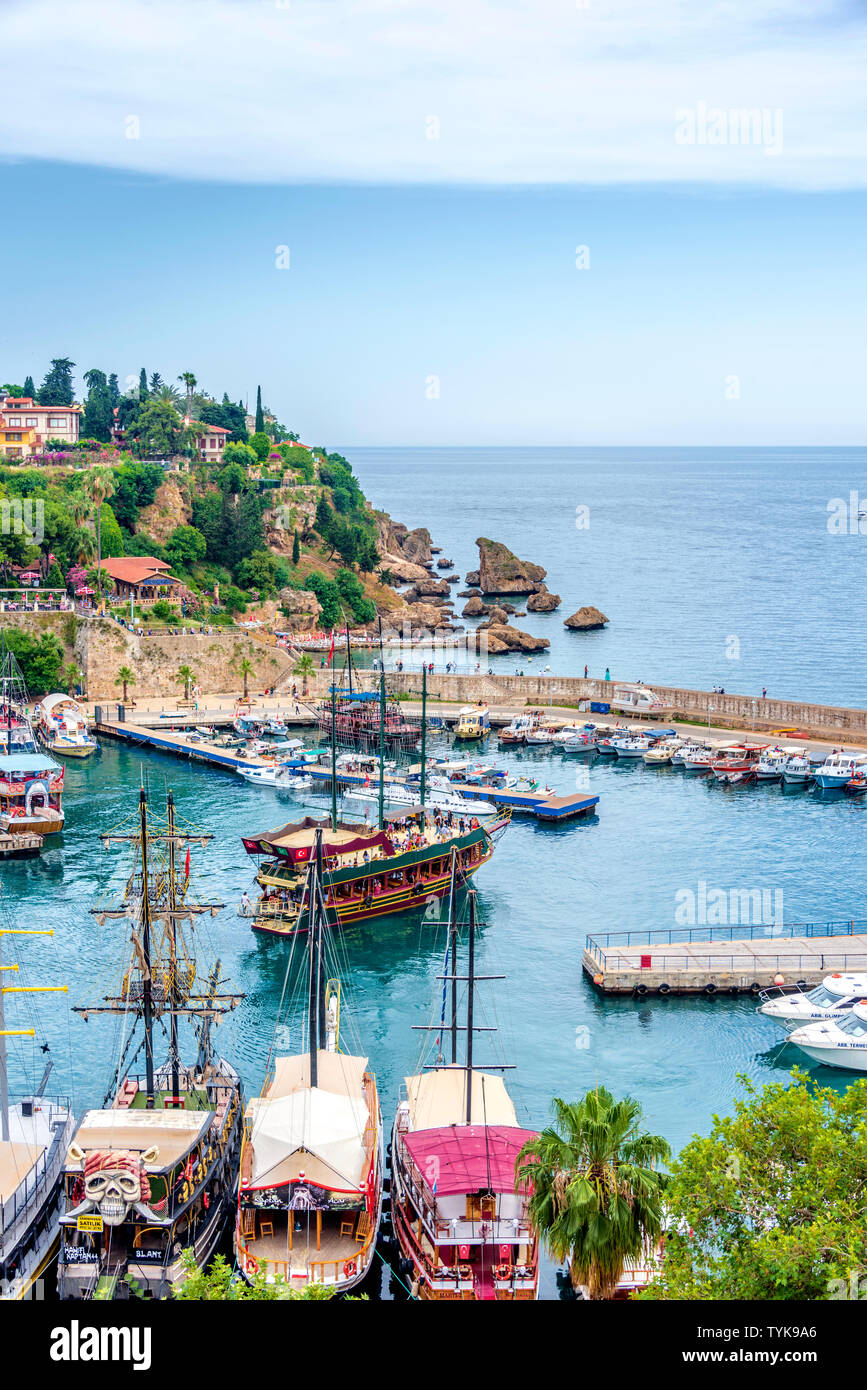 Antalya seaport, Turkey Stock Photo - Alamy