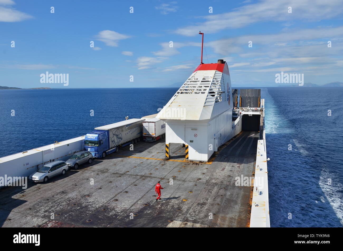 Sailing out to sea Stock Photo - Alamy
