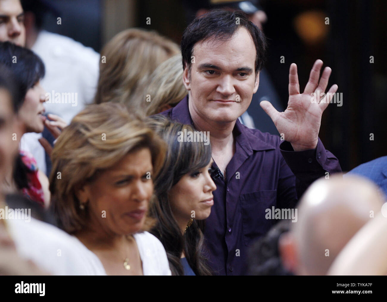 Quentin Tarantino stands in the audience waiting to watch Flo Rida ...