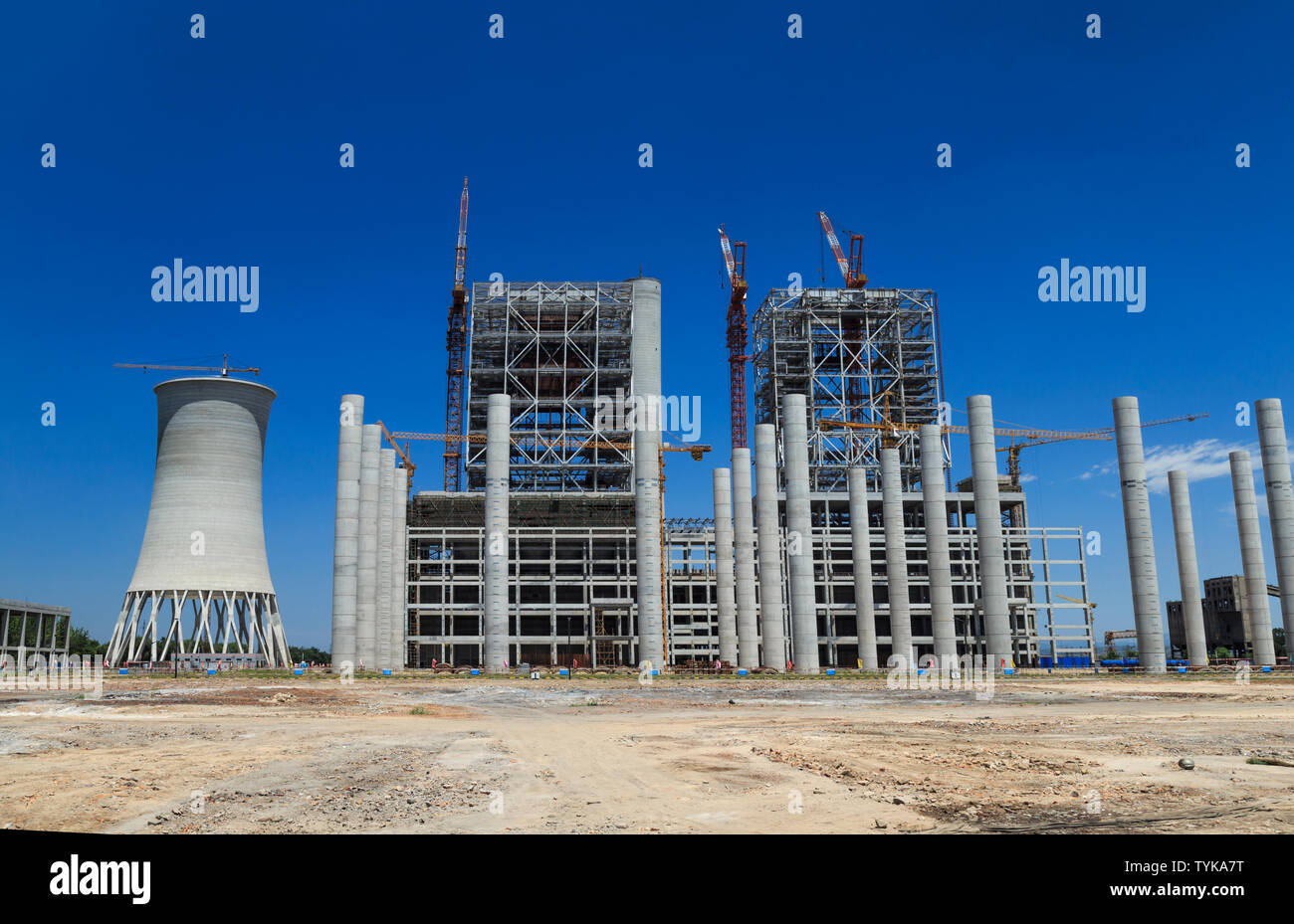 Factory under construction Stock Photo - Alamy