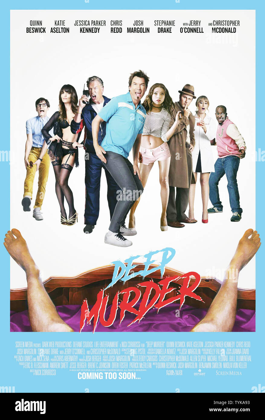 DEEP MURDER, US poster, from left: Quinn Beswick, Katie Aselton ...