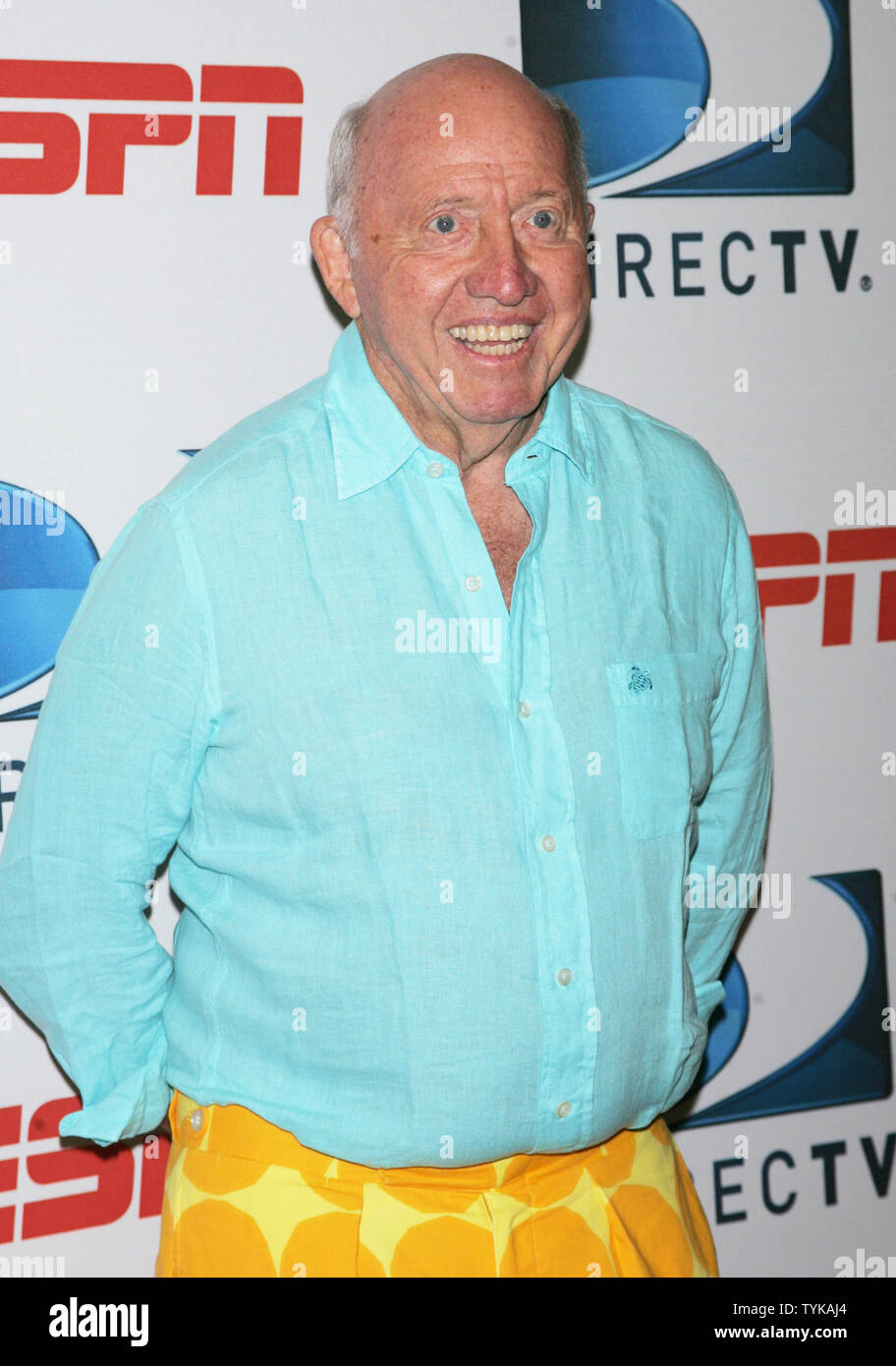 Bud Collins arrives at the DIRECTV and ESPN US Open experience at ...