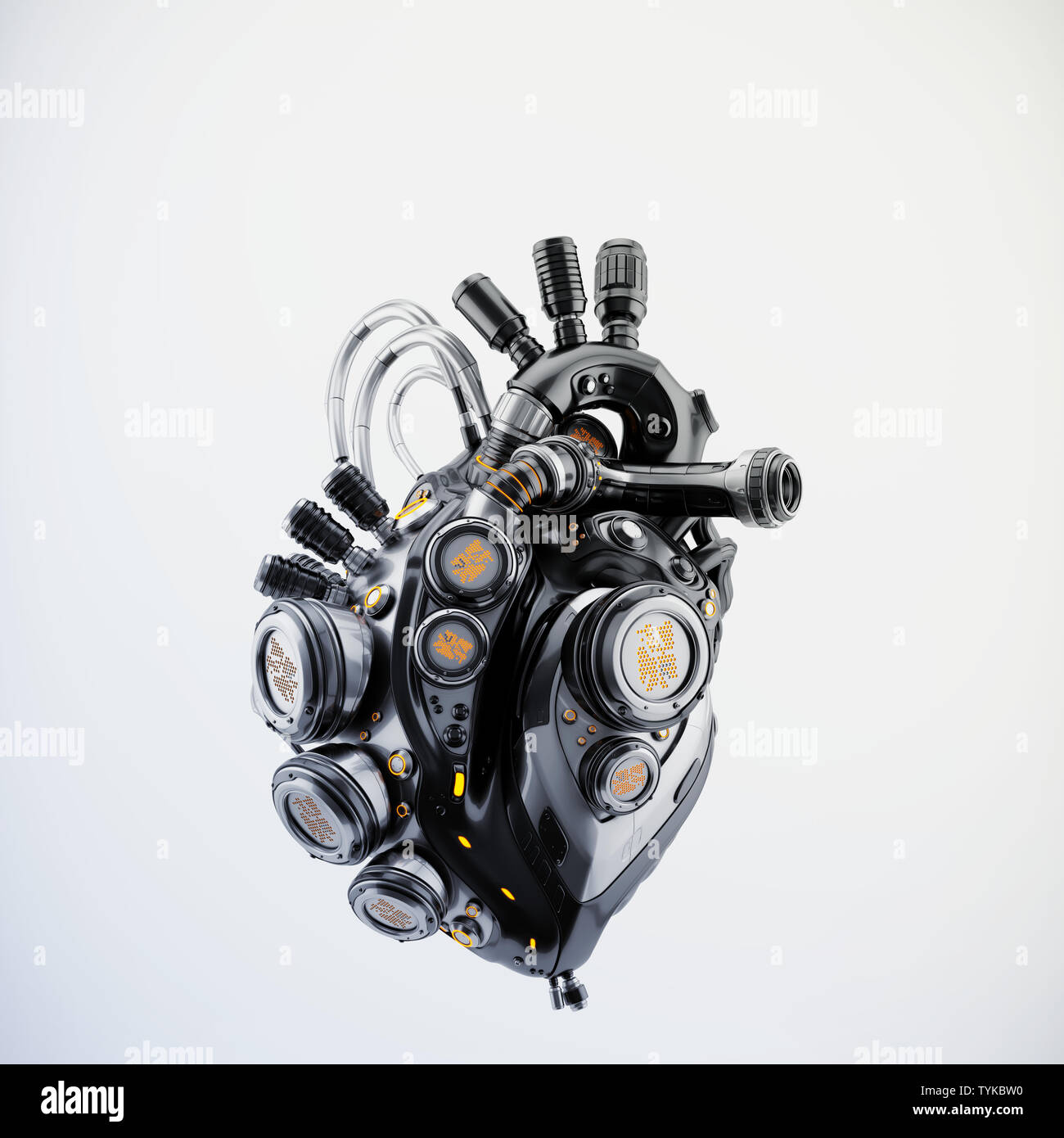 Smart robotic heart, 3d rendering Stock Photo - Alamy