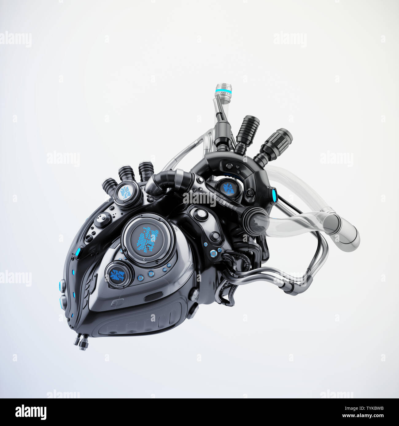 Smart robotic heart, 3d rendering Stock Photo - Alamy