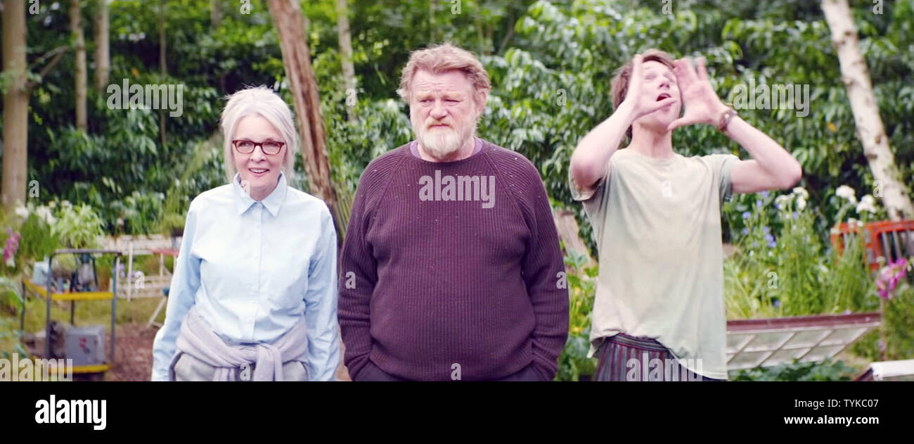 HAMPSTEAD, from left: Diane Keaton, Brendan Gleeson, James Norton, 2017 ...