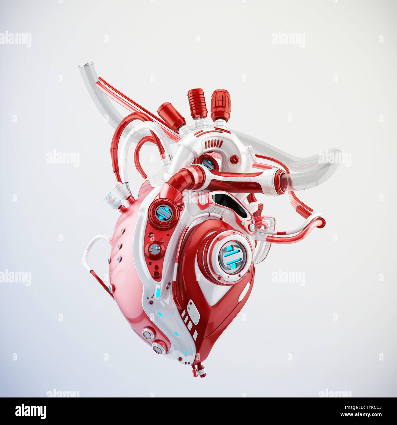 Smart robotic heart, 3d rendering Stock Photo - Alamy