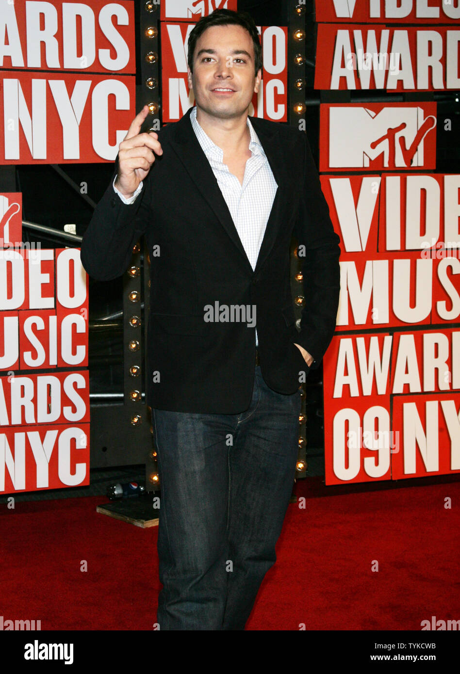 Jimmy Fallon arrives for the MTV Video Music Awards at Radio City Music ...