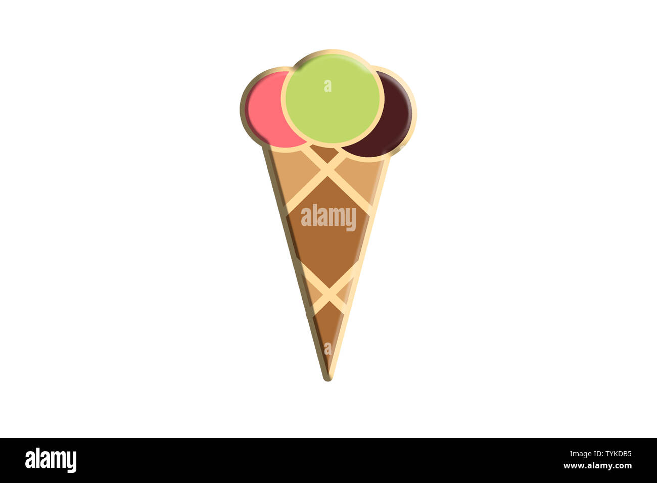 ice cream gelato icon isolated on white background Stock Photo - Alamy
