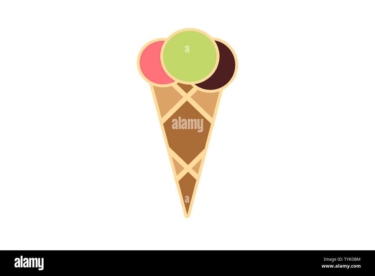 ice cream gelato icon isolated on white background Stock Photo - Alamy