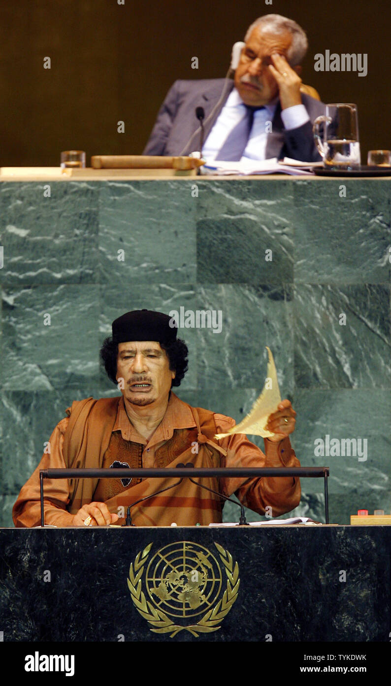 Ali Abdussalam Treki President of the United Nations General Assembly ...