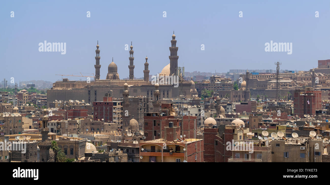 Aerial cityscape view of old Cairo, Egypt with Old grunge buildings and ... Aerial cityscape view of old Cairo, Egypt with Old grunge buildings and ...