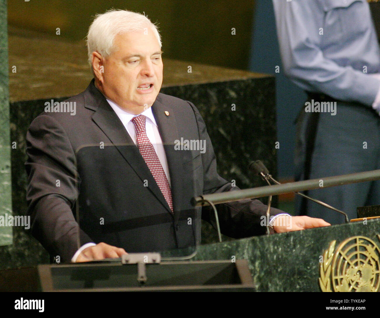Panama President Ricardo Martinelli Berrocal addresses the 64th General ...