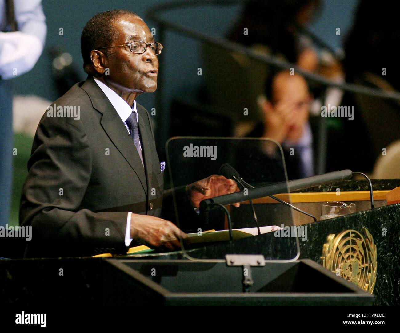 President of Zimbabwe Robert Mugabe addresses the 64th General Assembly ...
