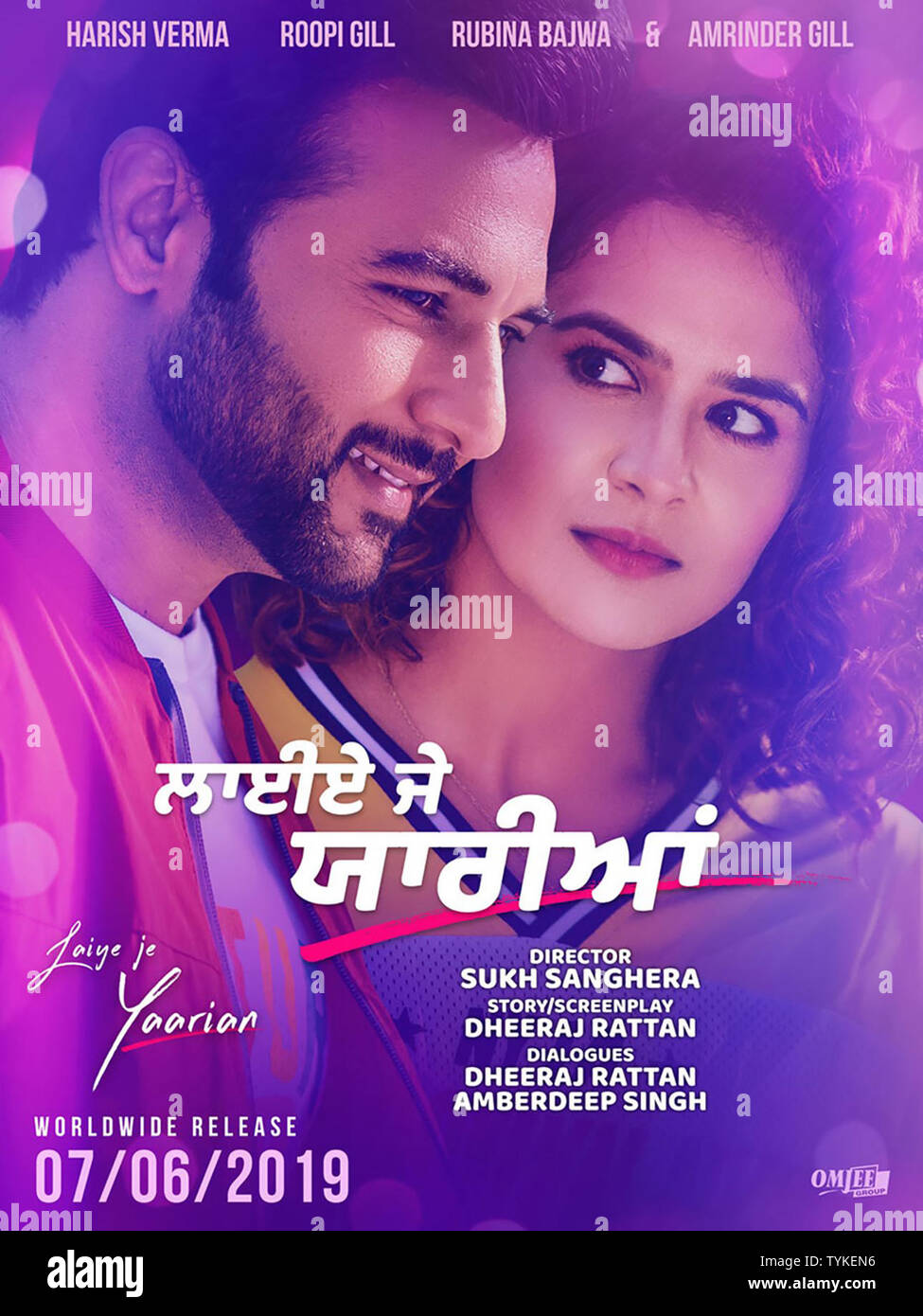 LAIYE JE YAARIAN, Indian poster in English and Punjabi, from left ...