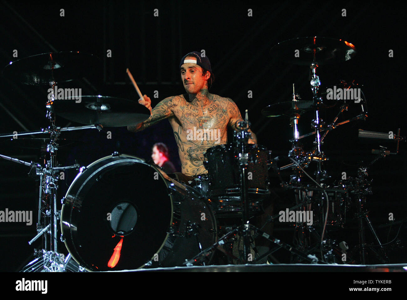 Travis Barker and Blink 182 performs in concert at Madison Square ...