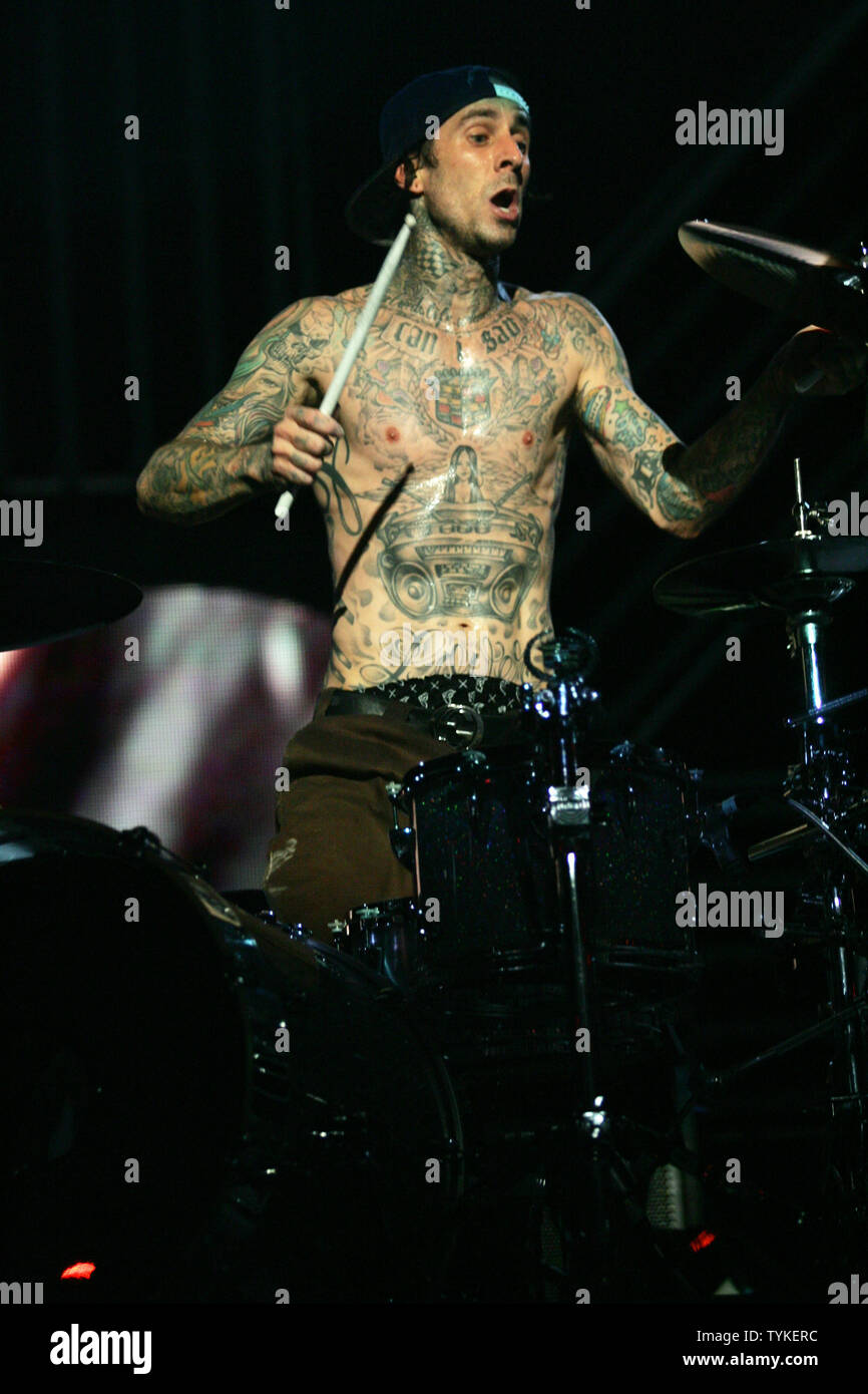 Travis Barker and Blink 182 performs in concert at Madison Square ...