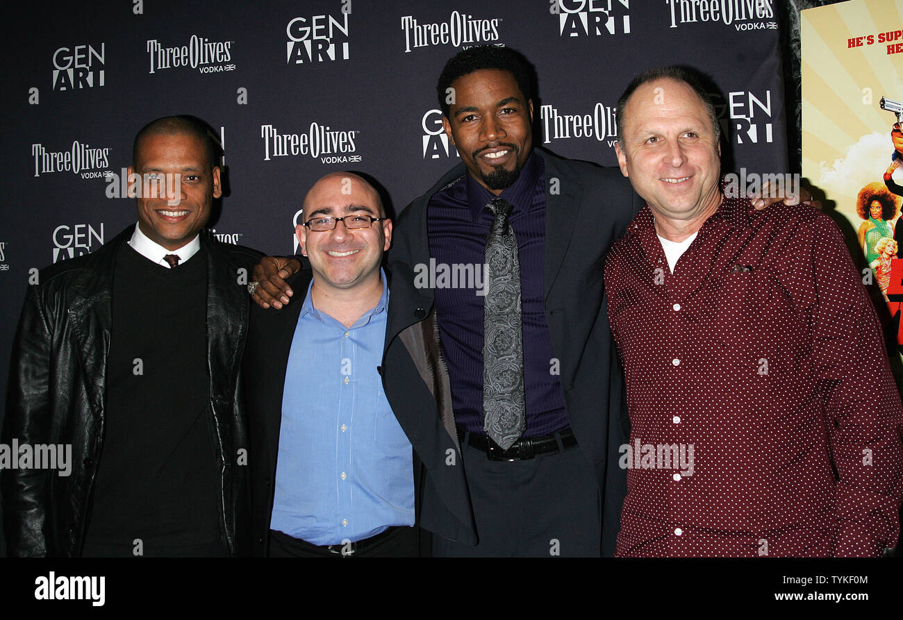 (L-R) Director Scott Sanders, Jon Steingart, Michael Jai White and Bob ...