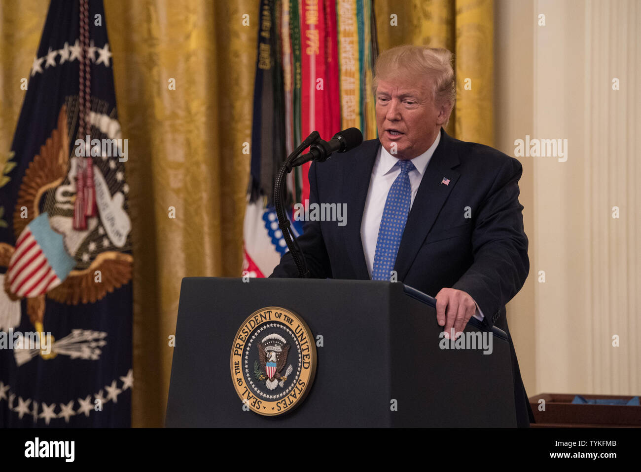 President Donald J. Trump presents the Medal of Honor to former U.S ...