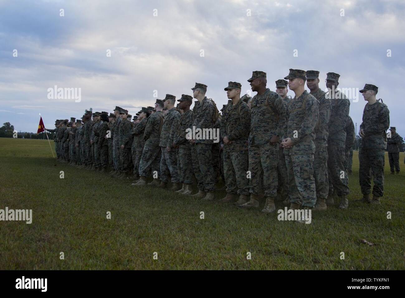 U.S. Marines with with security company, Headquarters and Support ...