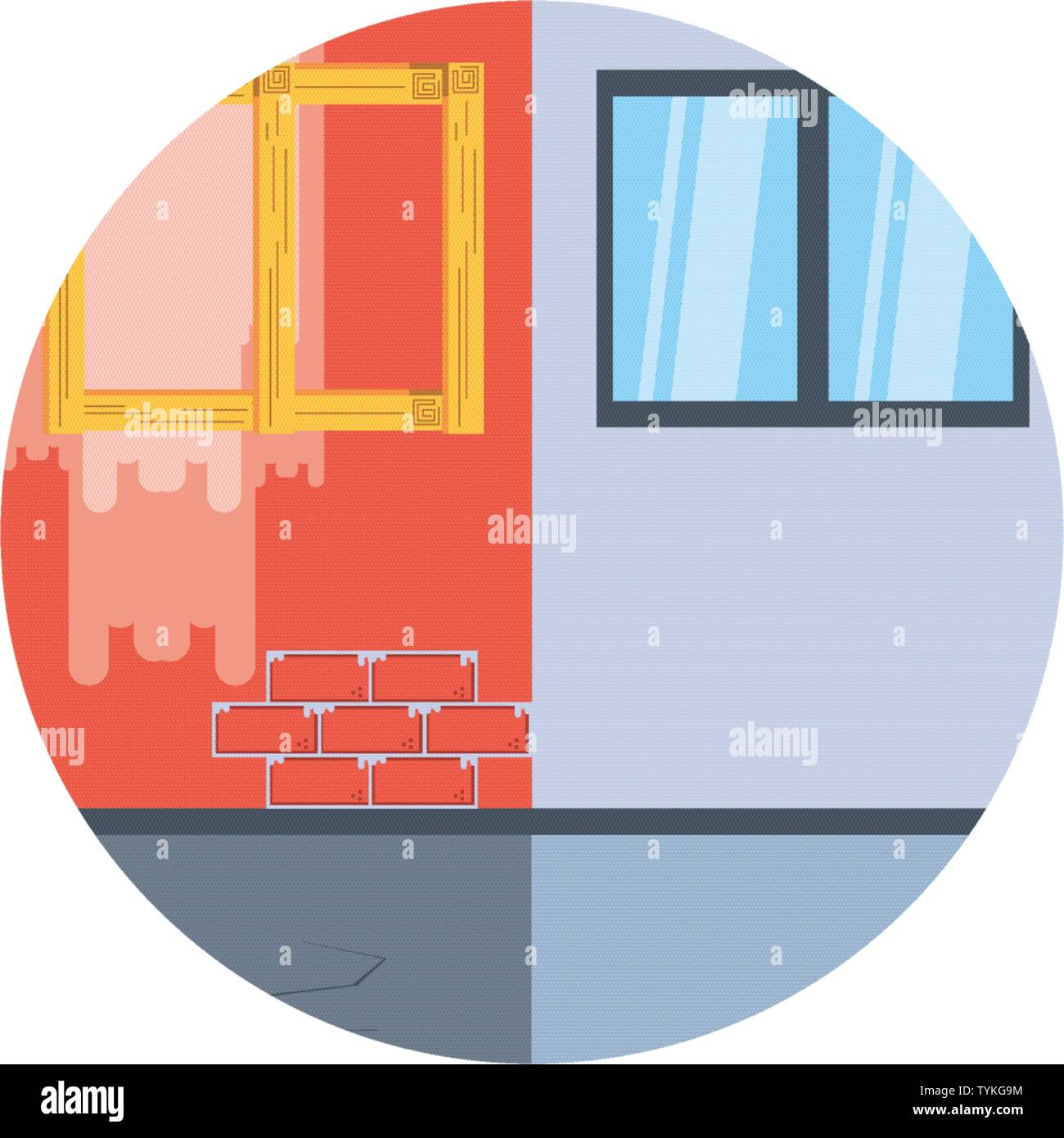 house design, under construction work repair progress reconstruction ...