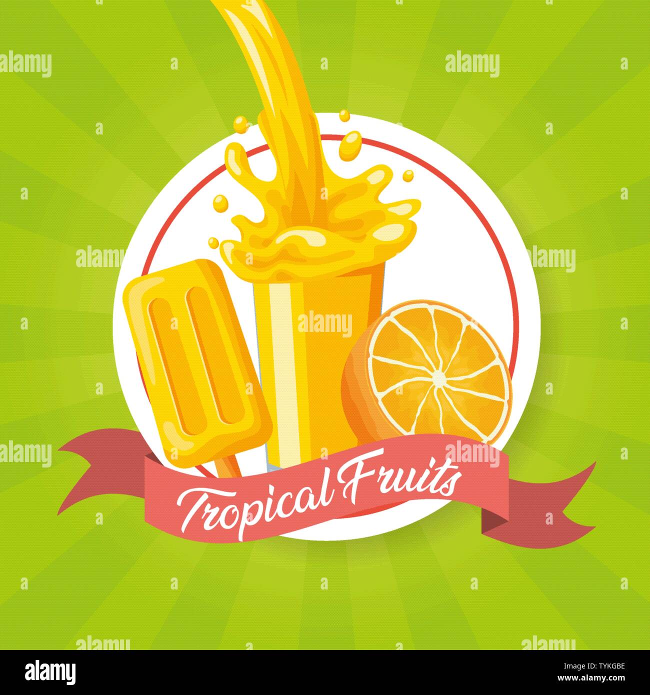 tropical fruits design Stock Vector Image & Art - Alamy