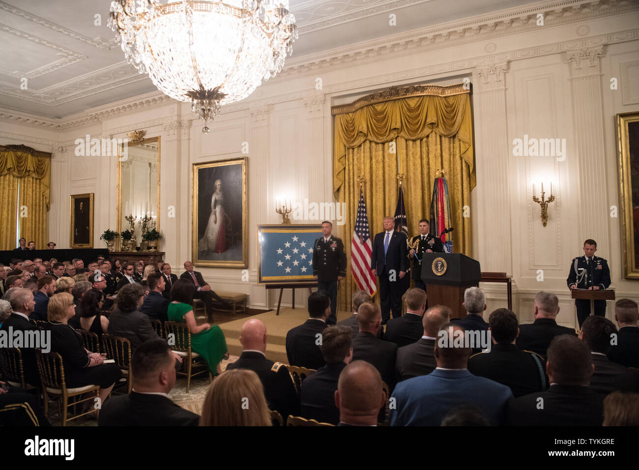President Donald J. Trump presents the Medal of Honor to former U.S ...