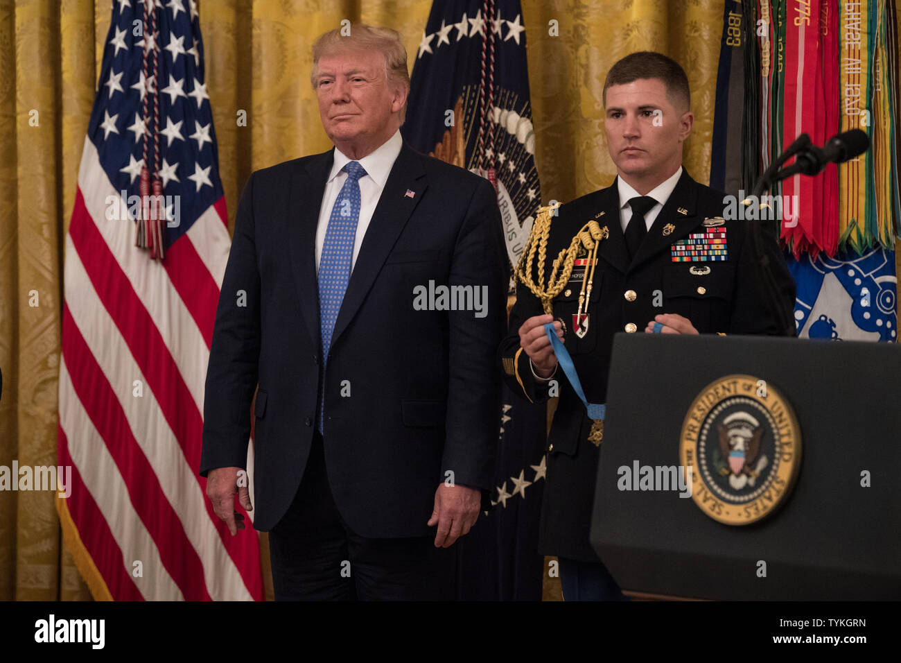 President Donald J. Trump presents the Medal of Honor to former U.S ...