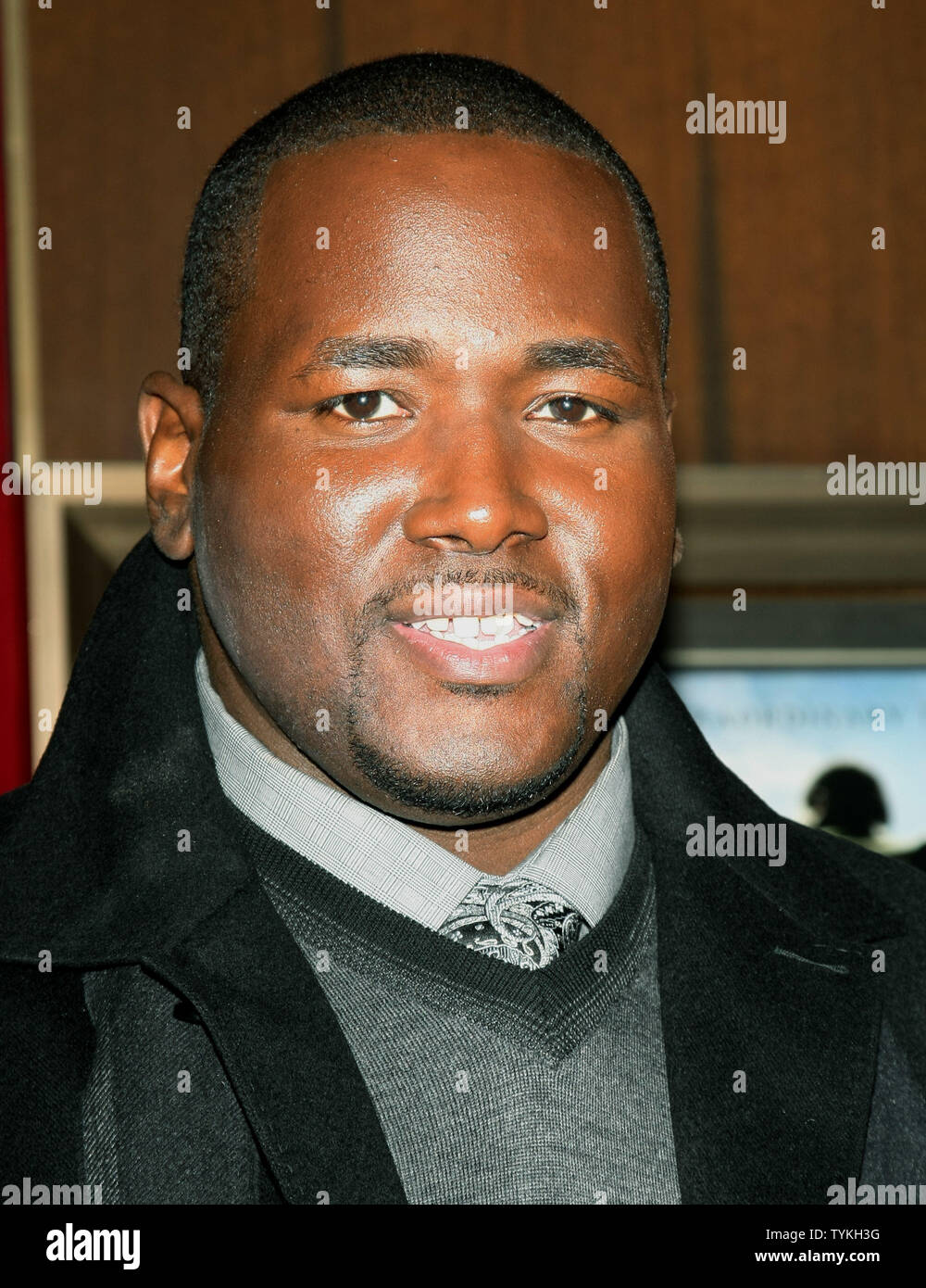 Quinton Aaron, who stars in "The Blind Side," attends the movie's ...