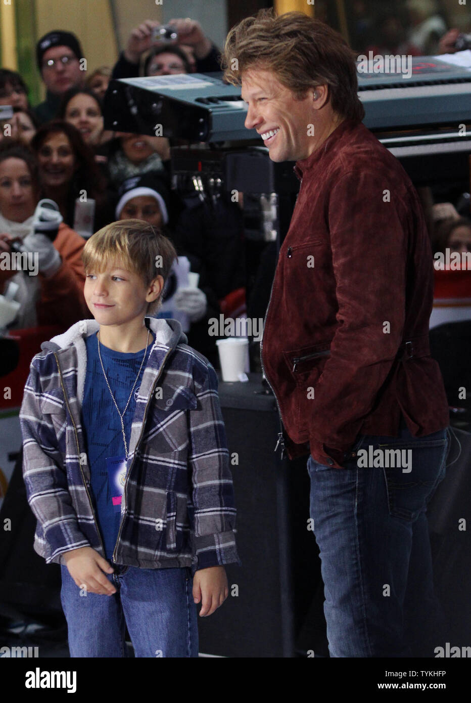 Jon Bon Jovi performs on the NBC Today Show at Rockefeller Center in ...