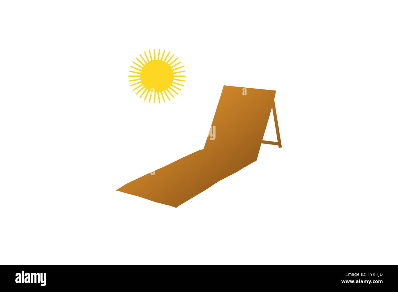 Cartoon sunbathing Cut Out Stock Images & Pictures - Alamy