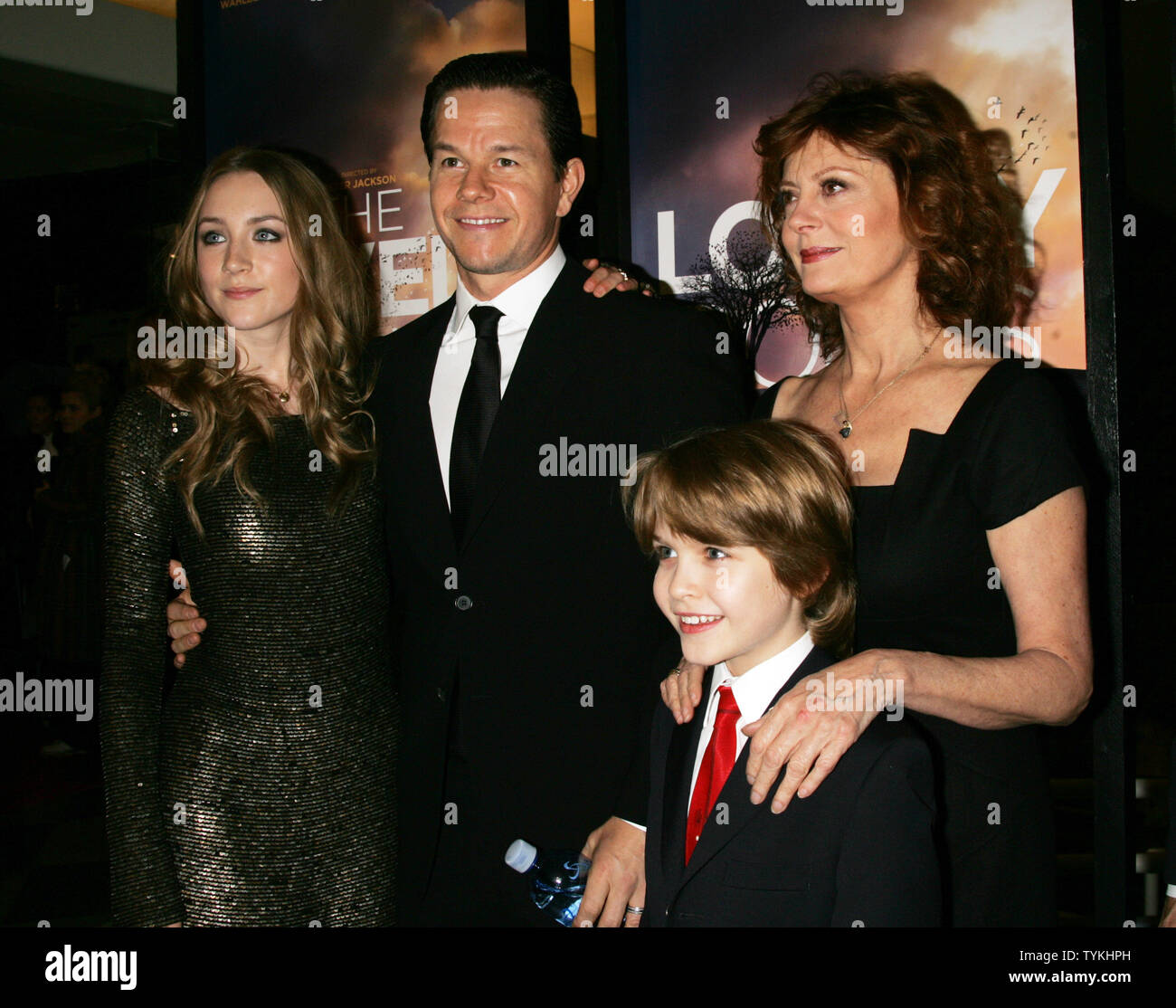 (L-R) Saoirse Ronan, Mark Wahlberg, Christian Ashdale and Susan ...