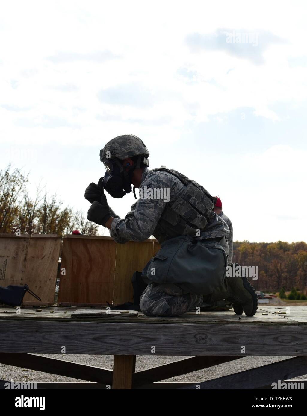 U.S. Air Force Airman 1st Class James Ballard, a 509th Security Forces Squadron security ...