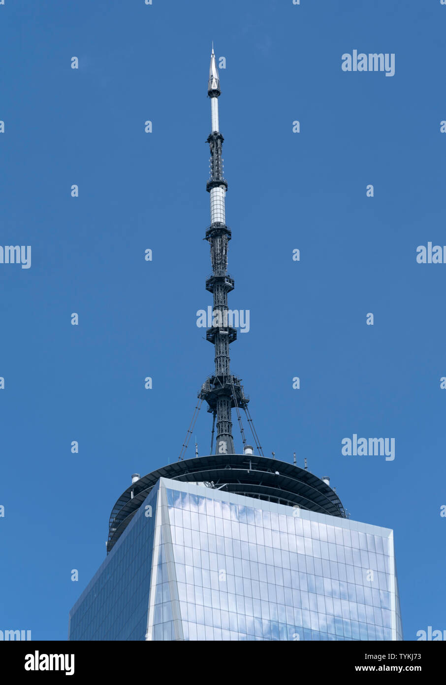 World Trade Center Freedom Tower spire Stock Photo - Alamy