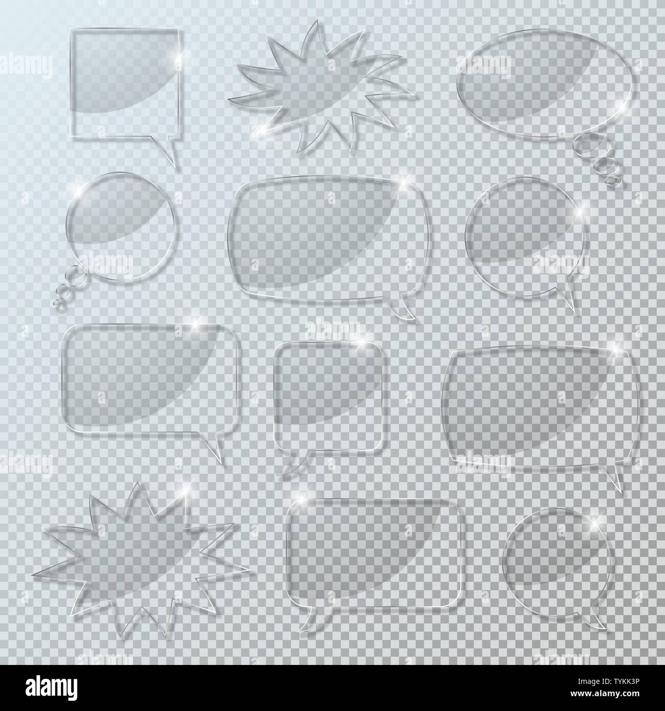 Speech bubbles realistic hi-res stock photography and images - Alamy
